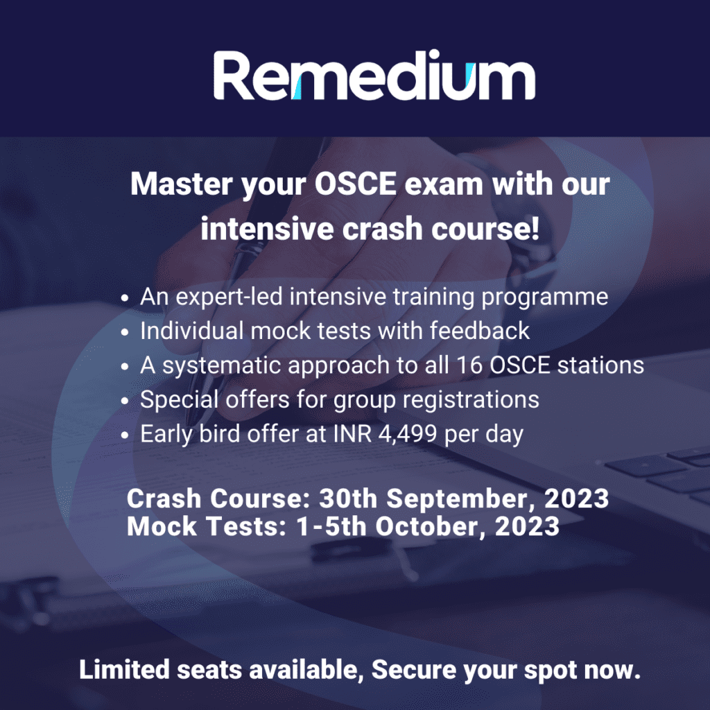 MRCEM Crash Course September 2023 - Remedium